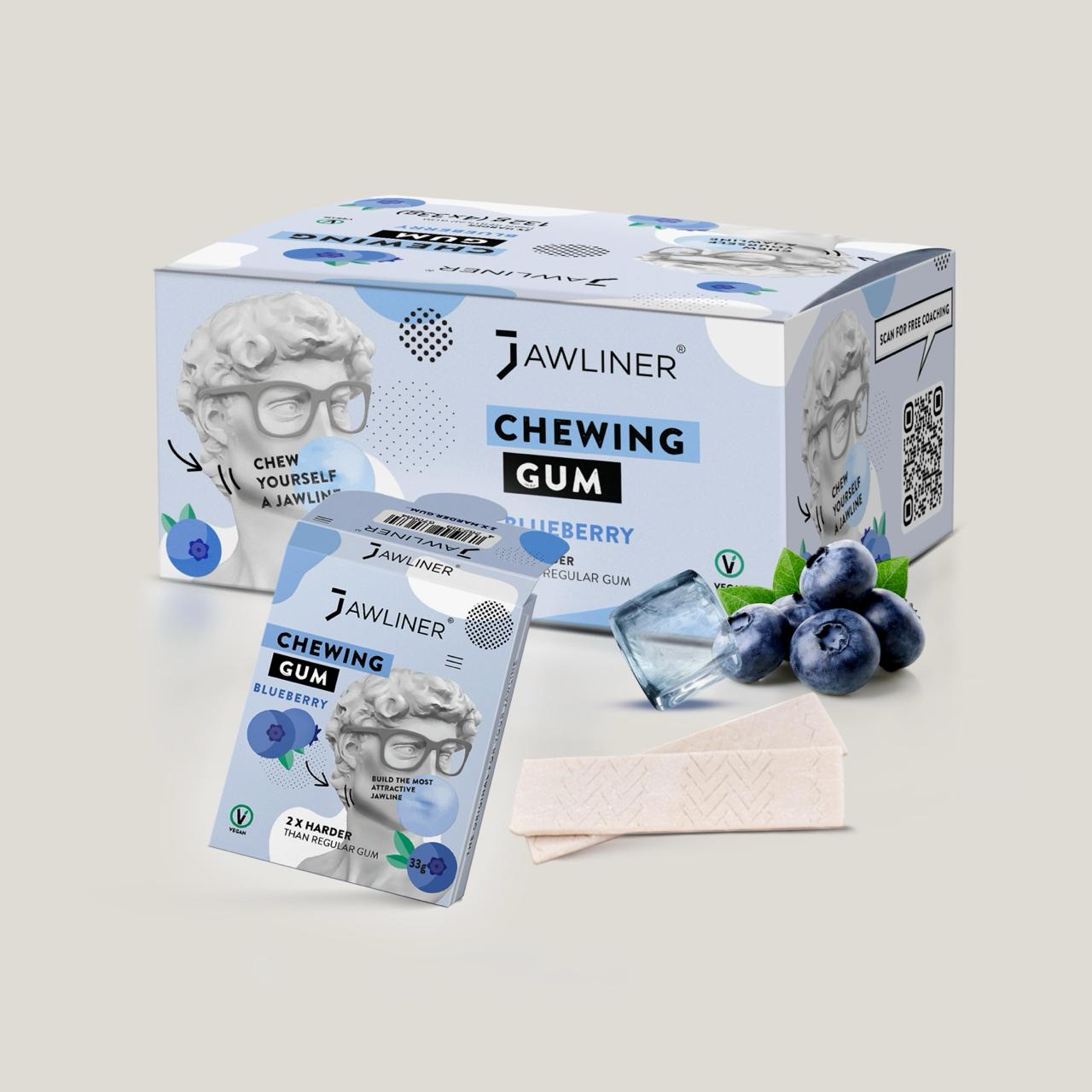 JAWLINER® Chewing Gum | Blueberry | Medium Hard