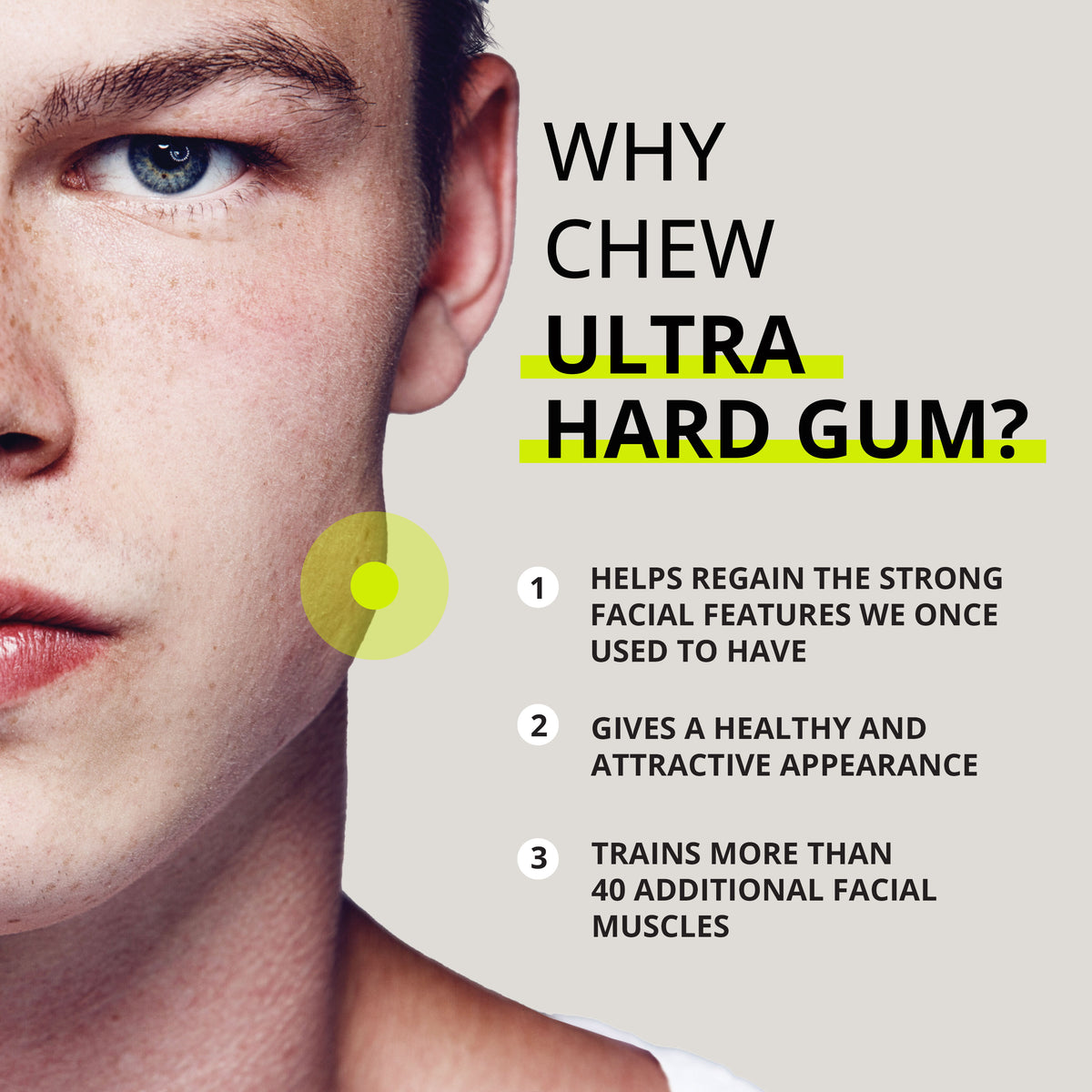 JAWLINER® Fitness Chewing Gum - Get A Chiselled Jawline