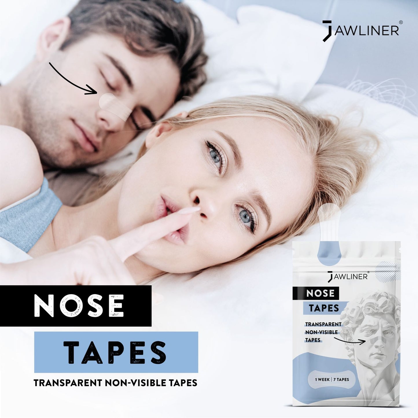 JAWLINER® Nose Tape – Jawliner USA