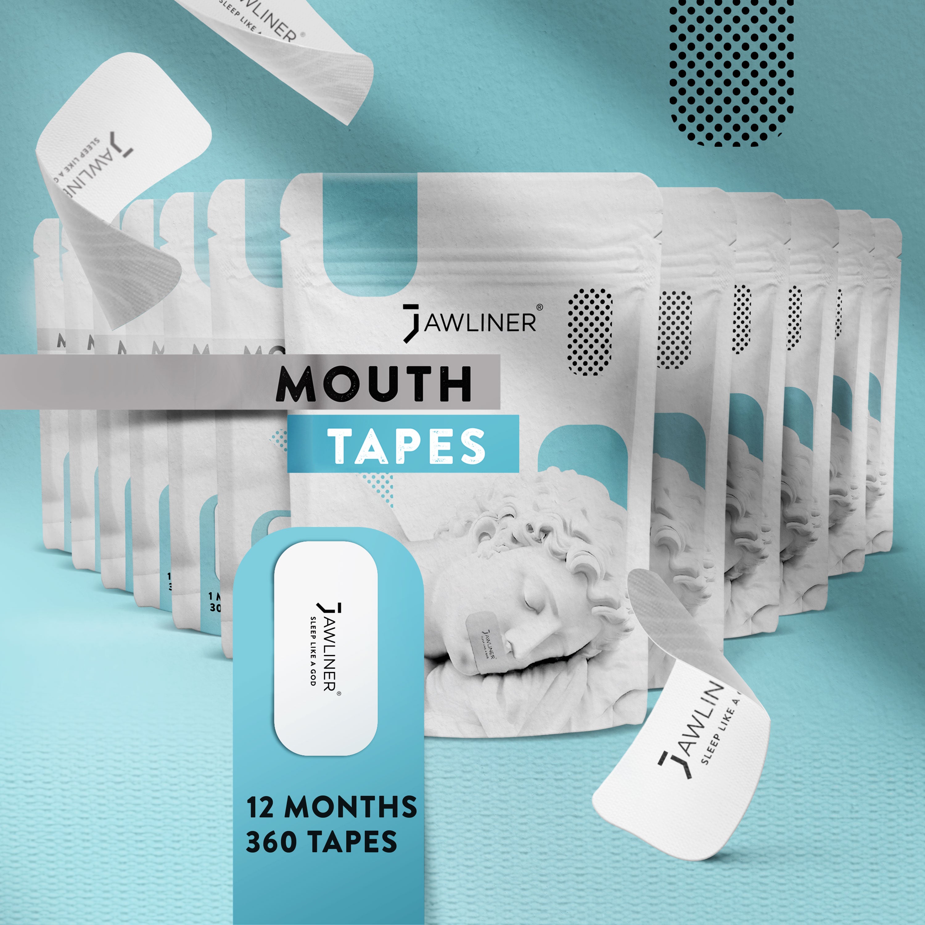 JAWLINER® Anti Snoring Mouth Tape – Jawliner USA